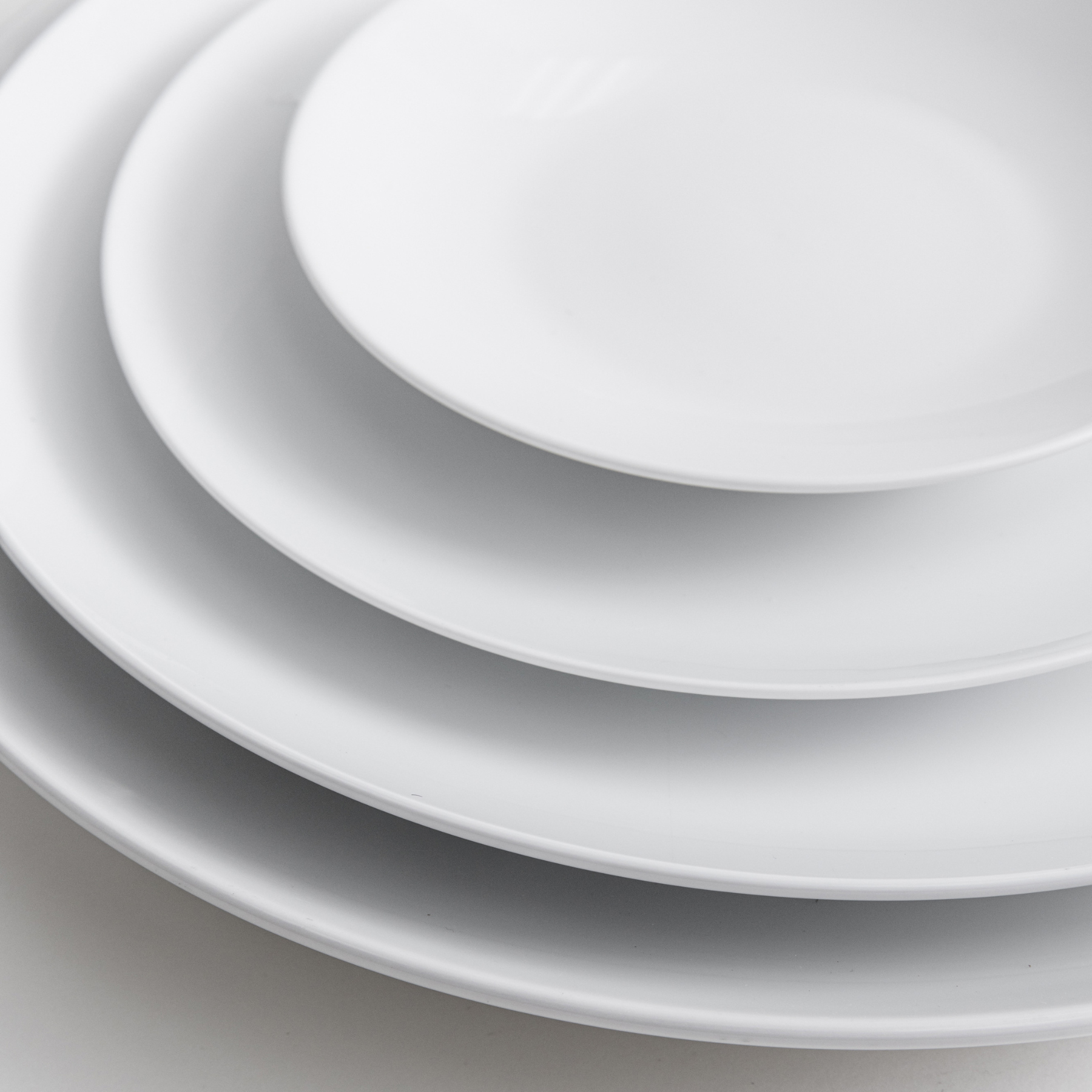 White Coupe Dinnerware | Round, Rectangle, Square – International Event ...