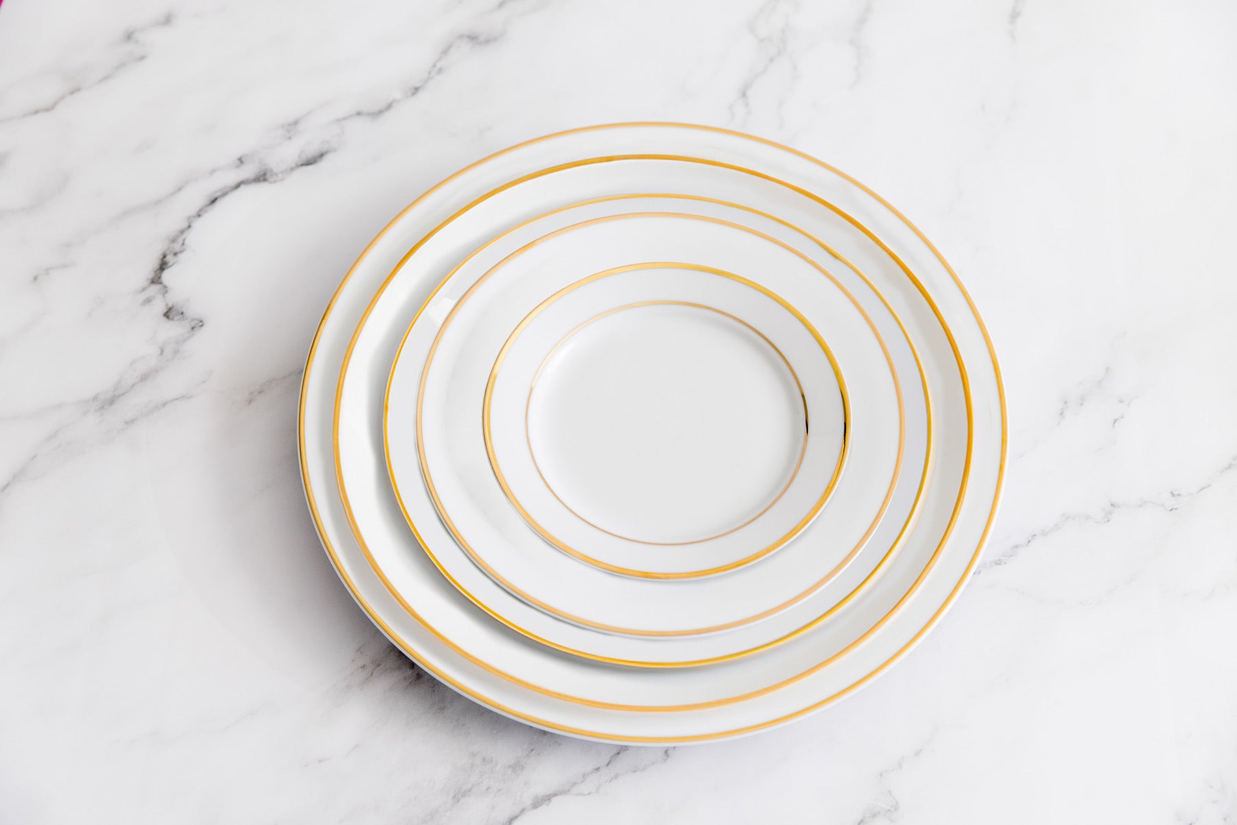 White Rim Gold Dinnerware –Wholesale - Dinnerware | IEP – International ...