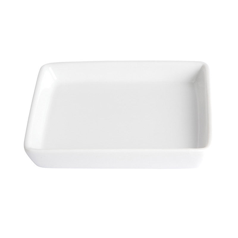 Square Appetizer Plate with Raised Edge – Porcelain | IEP ...