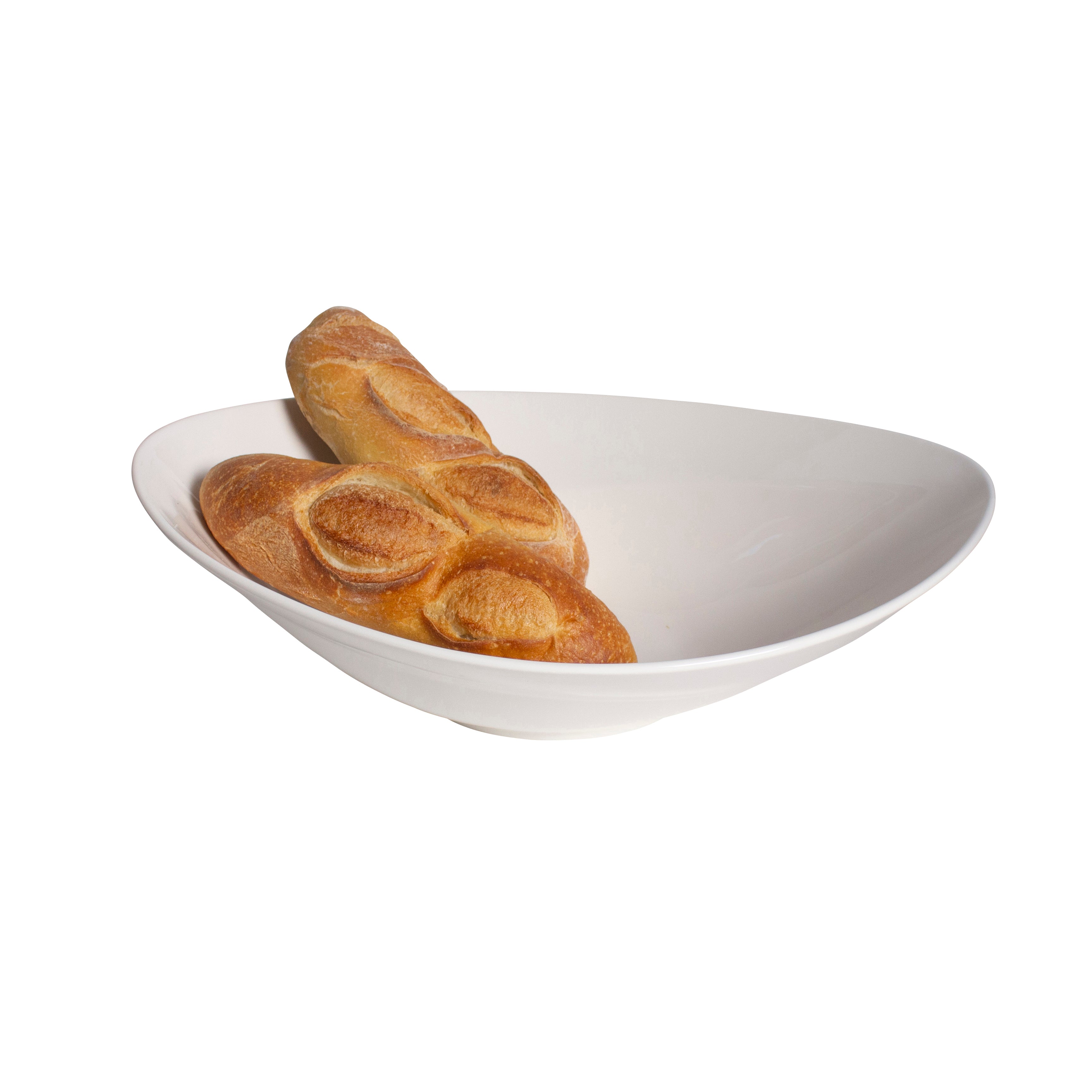 White Porcelain Swoop Bowl- IEP – International Event Products
